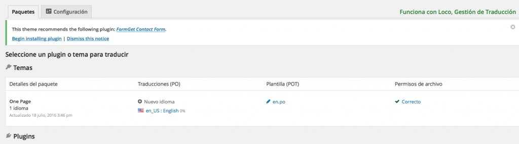 Traducir Temas y Plugins WordPress con Loco Translate | Dinapyme