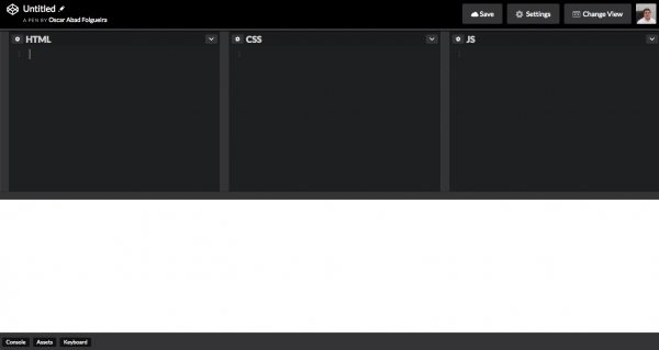 #86-. Codepen: Editor de código online | Dinapyme